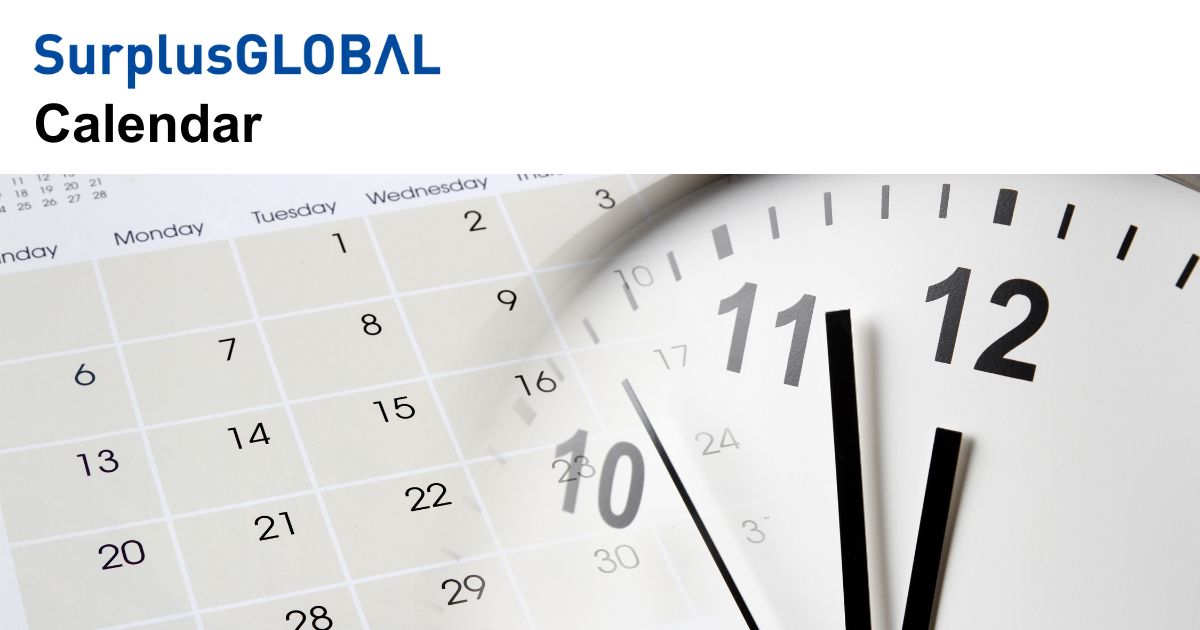 Calendar | About us | SurplusGLOBAL